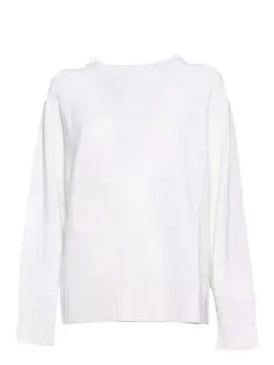 Max Mara Ribbed-detail Sweater - White
