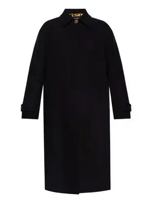 Versace Single-breasted Coat - Black