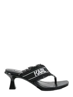 Karl Lagerfeld 70mm Panache Ii Flip Flops - Black