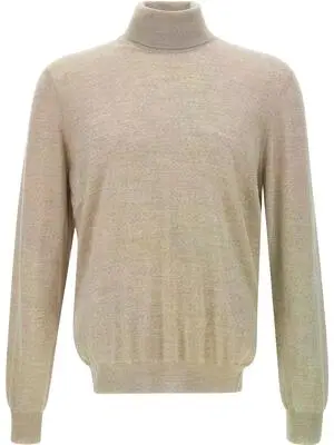 GRAN SASSO Wool Roll Neck Sweater - Neutrals