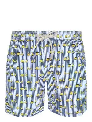 MC2 SAINT BARTH Lighting Swim Shorts Blue