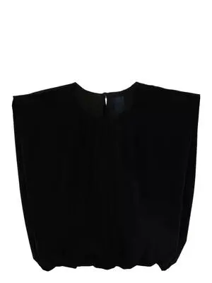 JUUN.J Pleated Vest - Black
