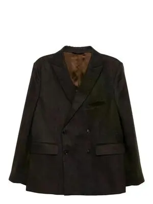 BODE Double-breasted Blazer - Brown