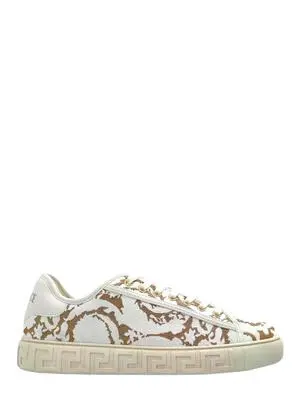 Versace Barocco-jacquard Sneakers - White