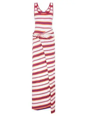 PACO RABANNE Striped Maxi Dress
