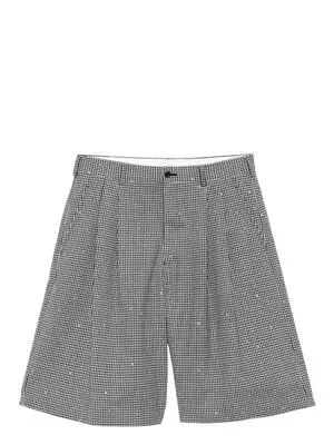 Comme Des Garçons Plaid Tailored Shorts - Black