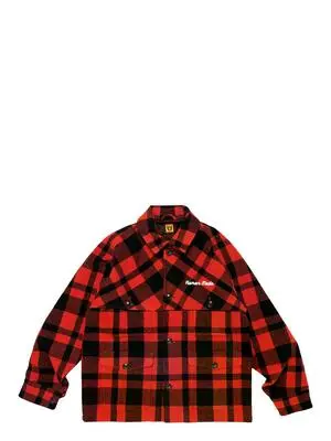 HUMAN MADE Checked Shirt Jacket - Red