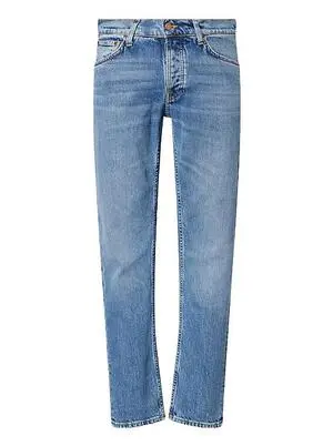 Nudie Jeans Solid Ollie Straight-leg Denim Jeans - Worn Vintage