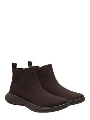 Vivaia Round-toe Slip-on Sneaker Boots - Dark Chocolate