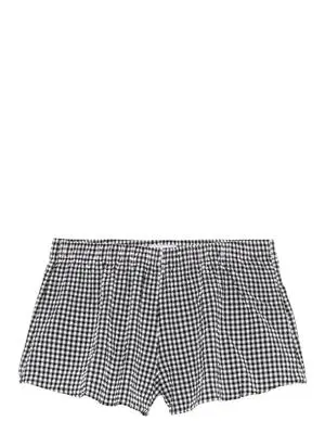 Hunza G Checked Shorts - Black
