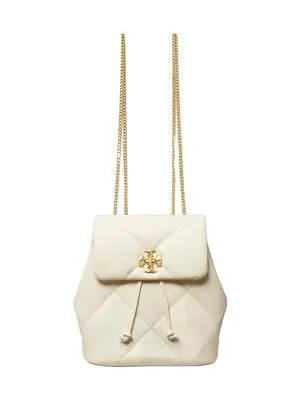 Tory Burch Kira Quilted Leather Backpack - White