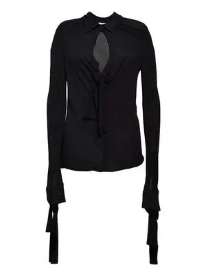 MSGM Tied Shirt - Black
