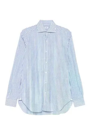 BARBA NAPOLI Striped Shirt Blue