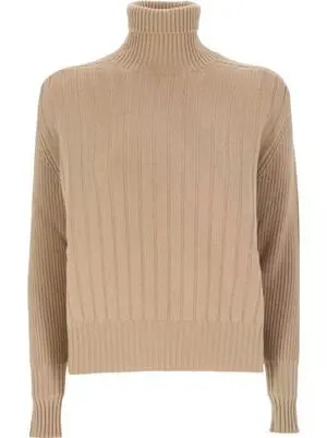 PUROTATTO Roll-neck Jumper - Neutrals