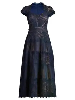 Tadashi Shoji Floral-print Dress - Blue
