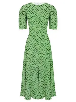 POST MERIDIEM Button-down Midi Dress - Green
