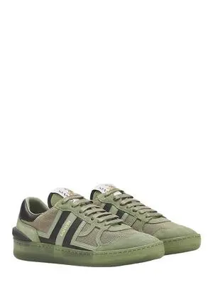 LANVIN Clay Mesh Sneakers Vert De Gris