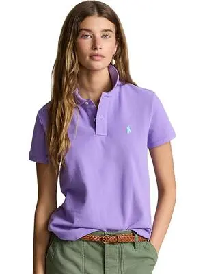 Ralph Lauren Classic Fit Mesh Polo Shirt - Cactus Purple