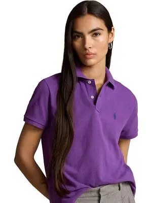 Ralph Lauren Classic Fit Mesh Polo Shirt - Paloma Purple