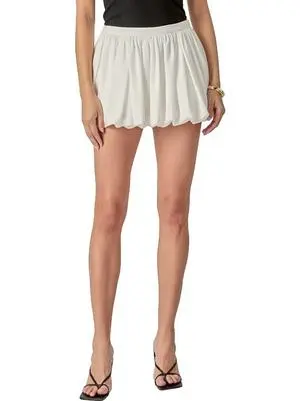 English Factory Balloon Miniskirt - White