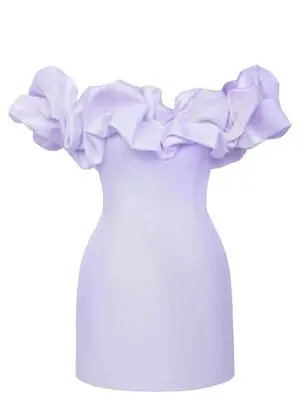 POST MERIDIEM Meringue Mini Dress - Purple