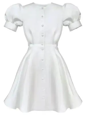 POST MERIDIEM Button-down Mini Dress - White