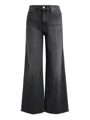 Paige Vanessa Wide-leg Jeans - Black