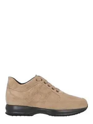Hogan Interactive Sneakers In Leather - Beige
