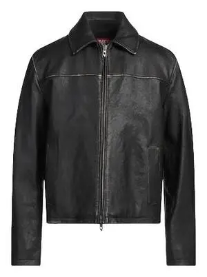 Diesel Lambskin Leather Jacket - Black