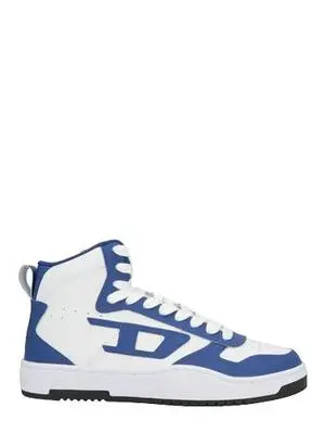 DIESEL Leather High-top Sneakers - Blue