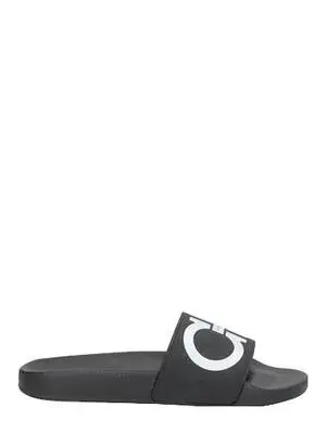 FERRAGAMO Pool Slides - Black