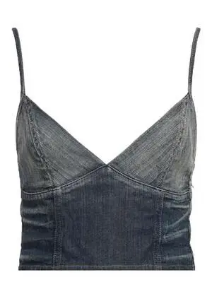DIESEL® Denim Crop Top - Blue