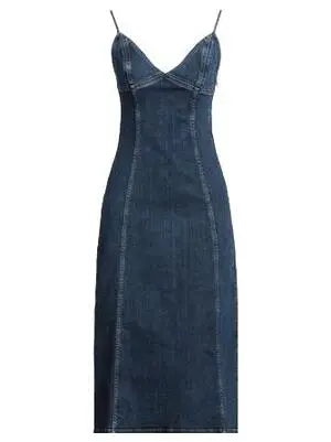 DIESEL® Denim Flared Midi Dress - Blue