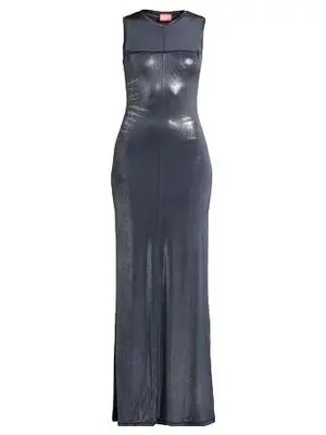DIESEL Flared Maxi Dress - Navy
