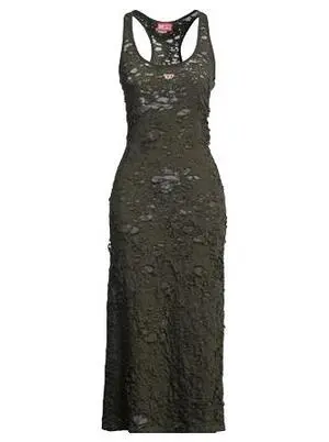 DIESEL Midi Bodycon Dress - Green