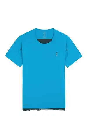On Performance Colour-block Stretch-jersey T-shirt - Bright Blue