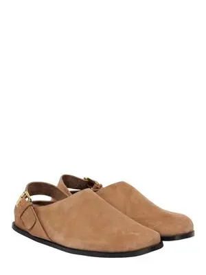 A.emery Louis Suede Clogs Brown