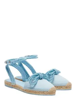Mach & Mach Bow-detail Espadrille Sandals - Blue