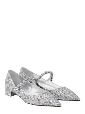 JIMMY CHOO Bing 25 Embellished Mary Jane Pumps - Silver