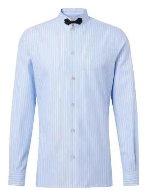 Valentino Garavani Striped Cotton Shirt - Blue