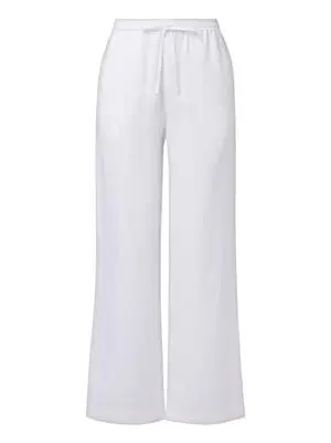 Asceno Aurelia Linen Wide-leg Pants - White