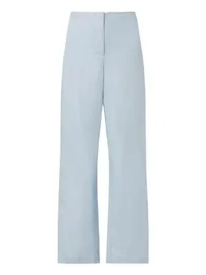Faithfull The Brand Lulea High-rise Wide-leg Linen Pants - Blue