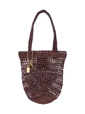Chloé Raffia Banana Tote Bag - Brown