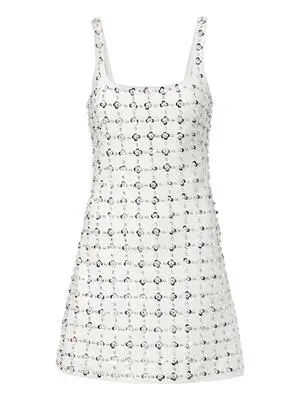 Simkhai Ziva Sequined Crêpe Minidress - White