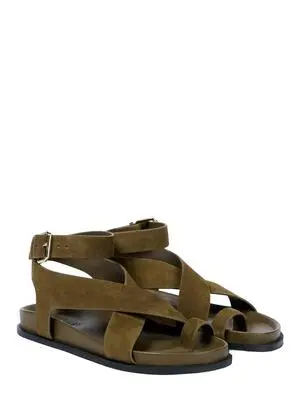 A.emery Jalen Suede Sandals - Brown