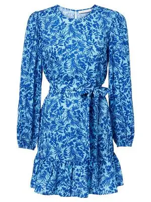 Heidi Klein La Marquet Cotton-blend Minidress - Blue