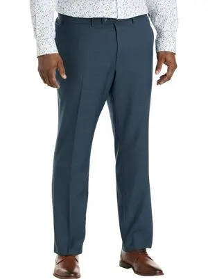 JV REFLEX Big & Tall Solid Suit Pants - Teal