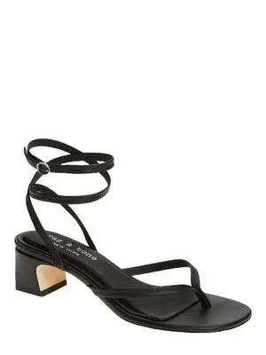 Rag & Bone Gemma Ankle Strap Sandal - Black