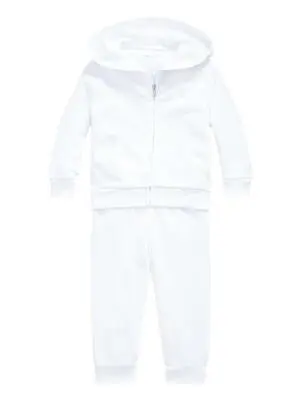 Ralph Lauren Atlantic French Terry Full-zip Hoodie & Joggers Set - White