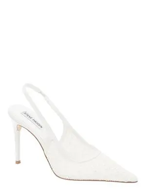 Steve Madden Reyes Pointed Toe Slingback Pump - White